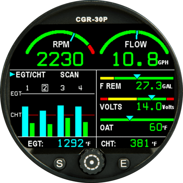 CGR-30P Basic Engine Monitor | FAA-Approved Aircraft Instrument