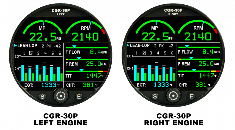 CGR-30P Premium Engine Monitor | Electronics International | Aircraft ...