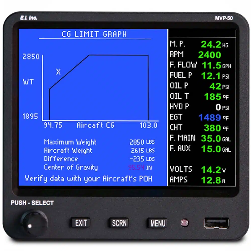 MVP-50P Engine Monitor | FAA-Approved | Aircraft Instruments