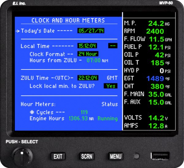 MVP-50P Engine Monitor – Electronics International | Aircraft Engine ...