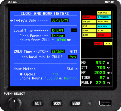 MVP-50T Engine Monitor for Turboprops/Jets | Electronics International ...